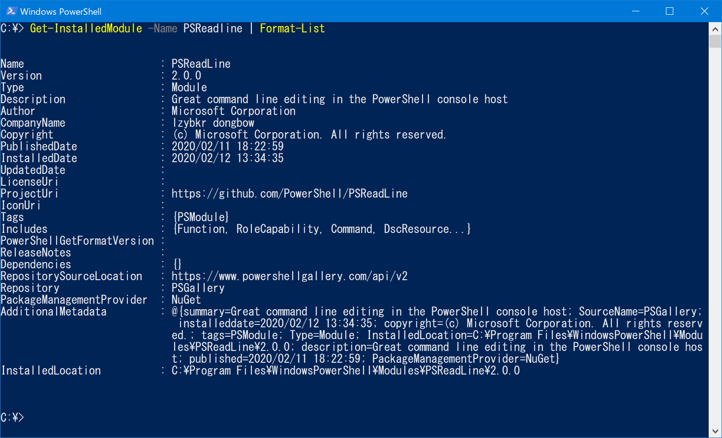 [PowerShell] PSReadline 2.0が正式リリースされました | DevelopersIO
