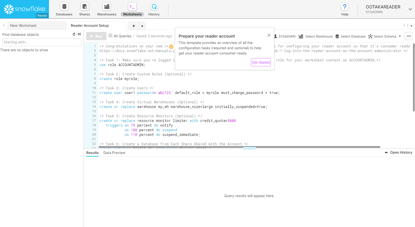 SnowflakeのReaderアカウントを作成してデータを共有してみよう | DevelopersIO