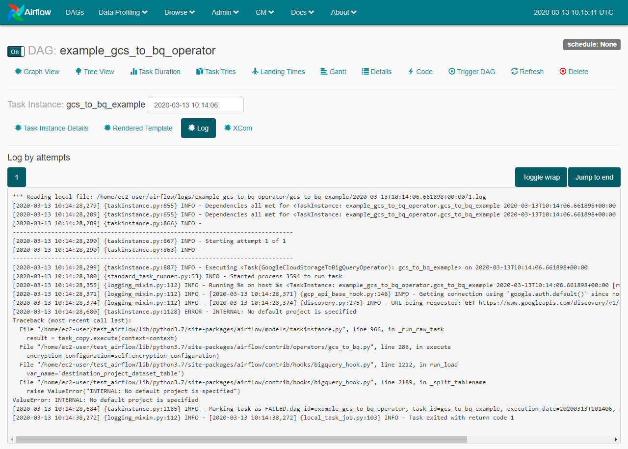 Airflow で GCS のデータを BigQuery にロードしてみた | DevelopersIO