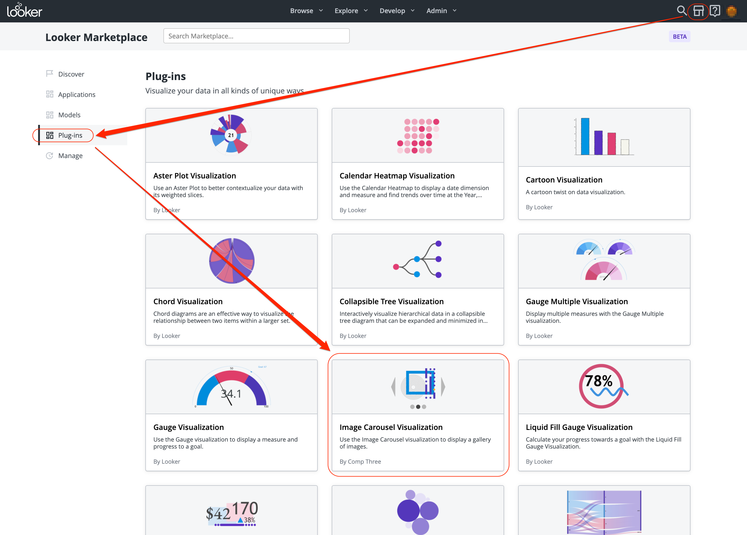 Lookerの可視化(Vizualization)で何が出来るか確認してみる – 画像カルーセル(Image Carousel)編 ...