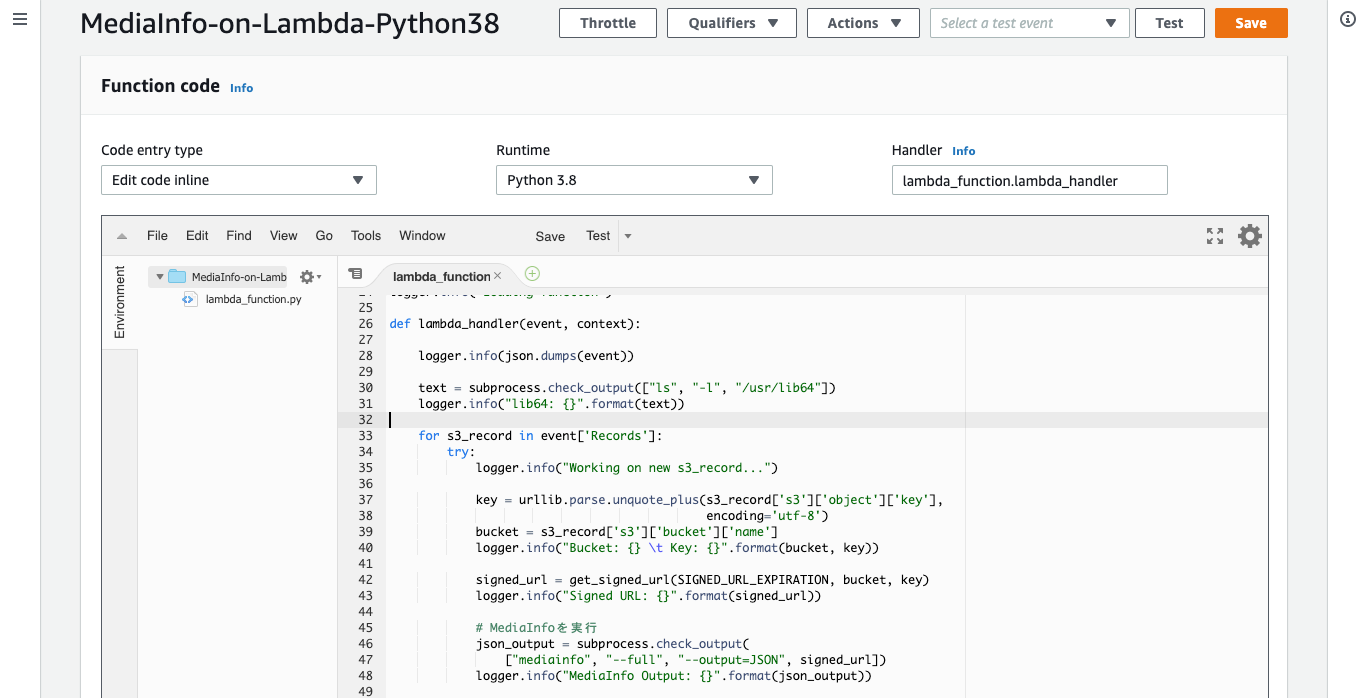 AWS LambdaのPython 3.8ランタイムで不足する共有ライブラリと格闘しながらMediaInfoを動かしてみた | DevelopersIO