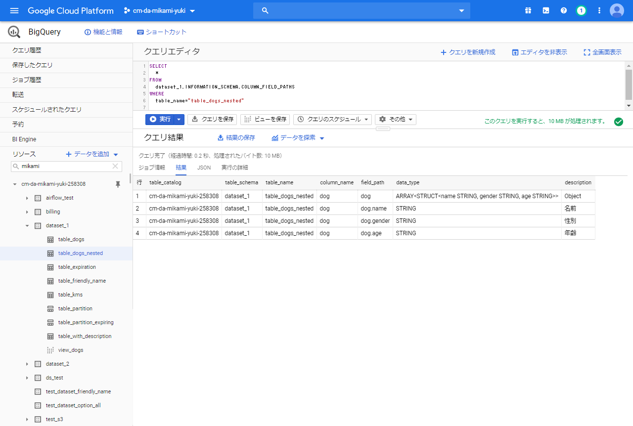 BigQuery の INFORMATION_SCHEMA からどんな情報が取得できるのか、全ての VIEW を確認してみた ...