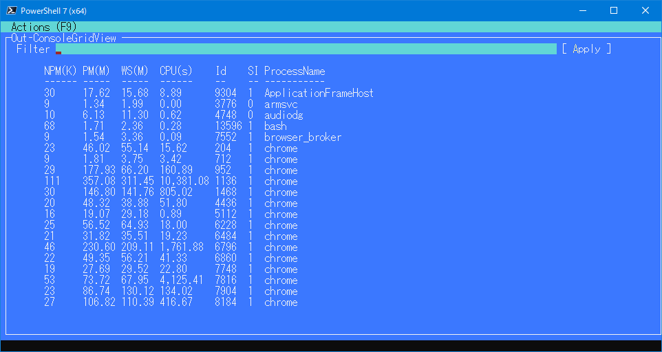 [PowerShell] 再度帰ってきた？Out-GridView | DevelopersIO