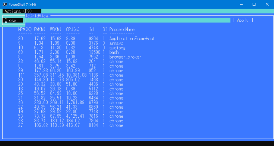 [PowerShell] 再度帰ってきた？Out-GridView | DevelopersIO
