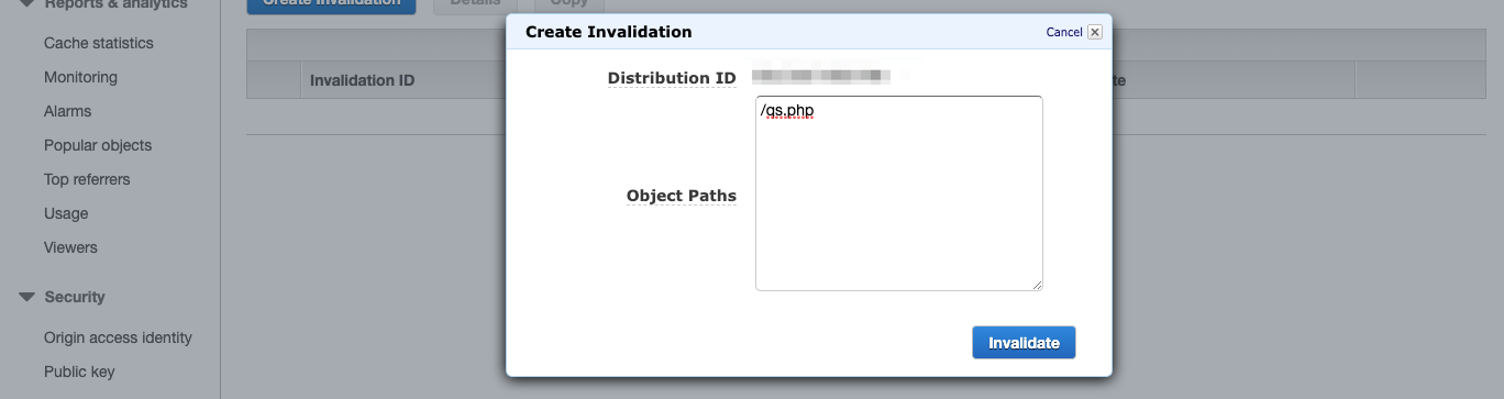 [小ネタ] CloudFrontでクエリ文字列を転送しているときのInvalidationにはクエリ文字列を忘れないように注意しよう | DevelopersIO