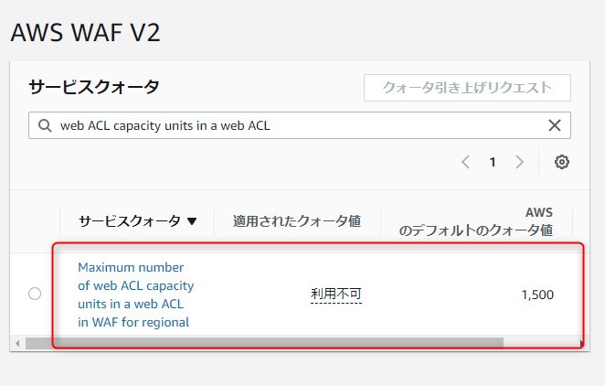 AWS WAF(v2) の WCUsの上限緩和をサービスクォータで実施してみた | DevelopersIO