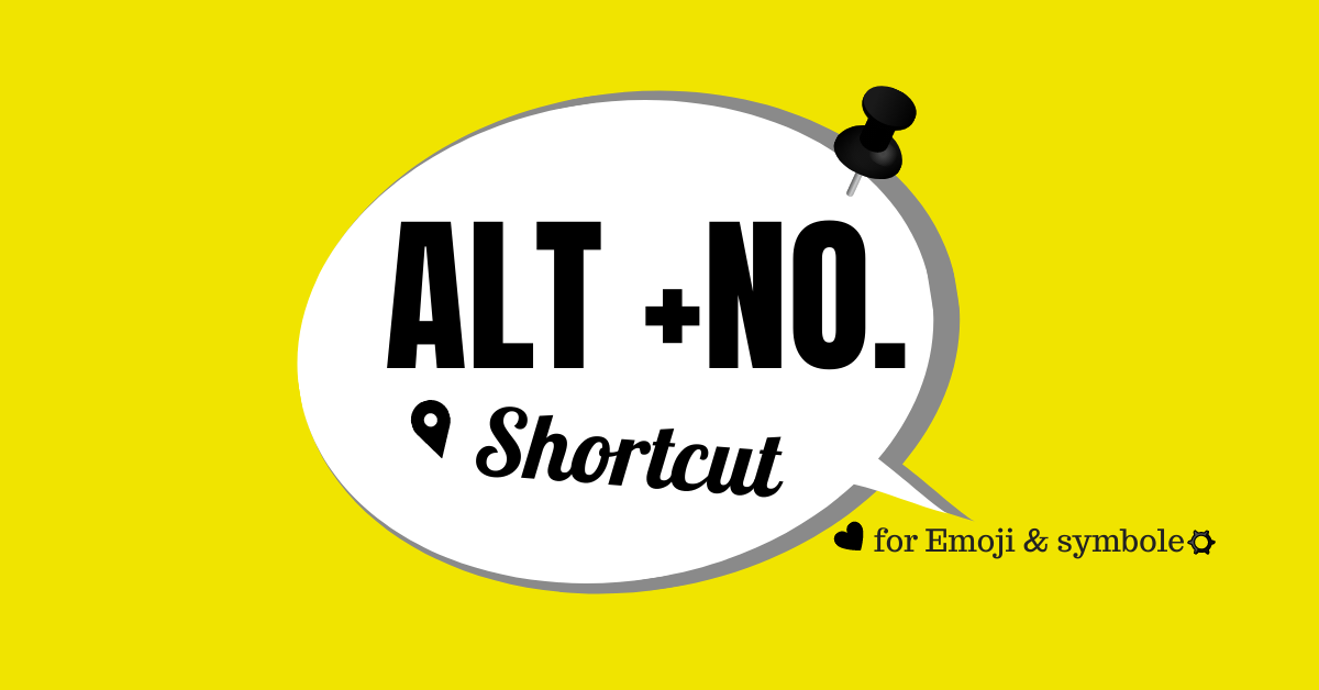 ALT Key Shortcut : พิมพ์สัญลักษณ์อีโมจิด้วยคีย์ลัด ALT | DevelopersIO