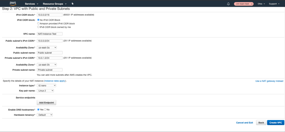 NAT Instance trong VPC | DevelopersIO