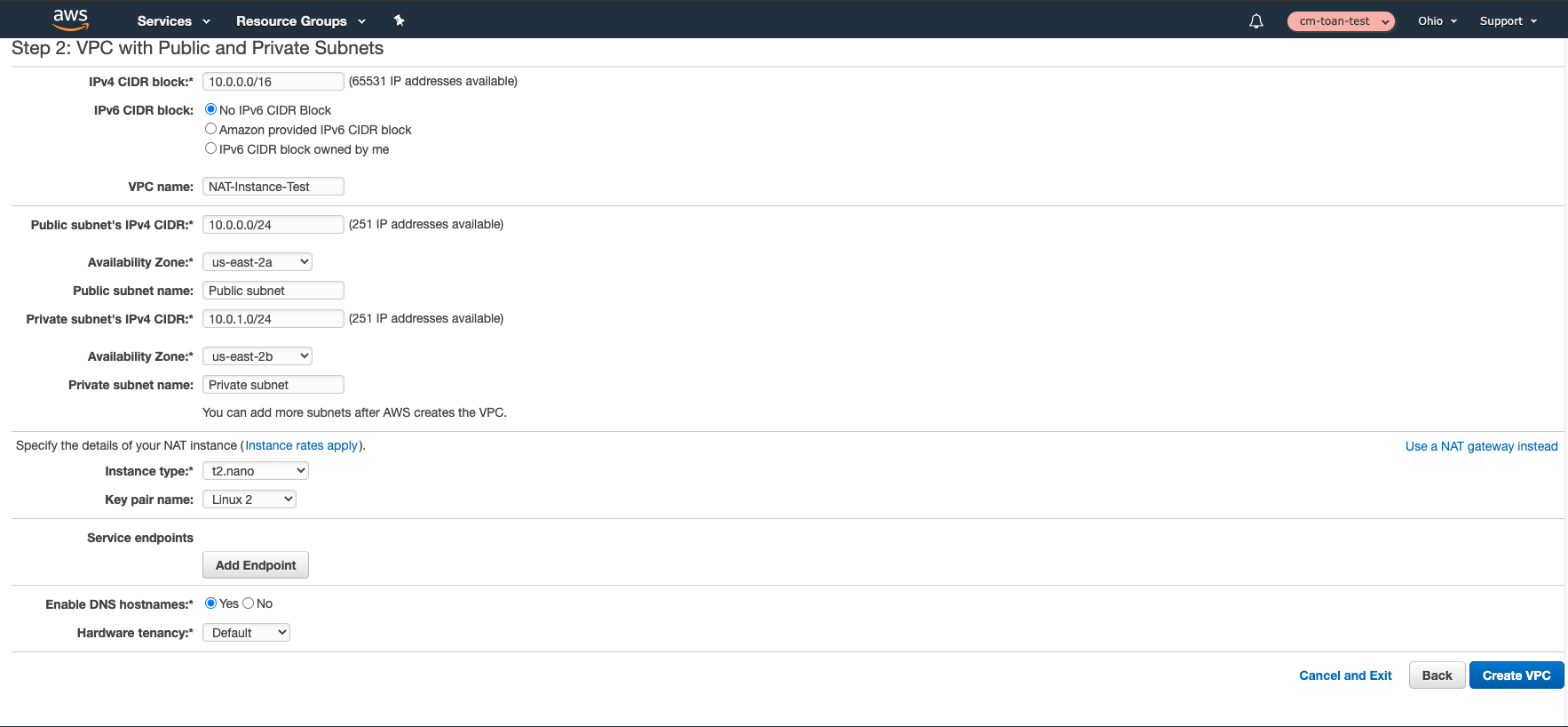 NAT Instance trong VPC | DevelopersIO