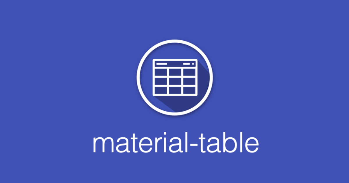 React + Material-UIの画面にmaterial-tableを導入してみた | DevelopersIO