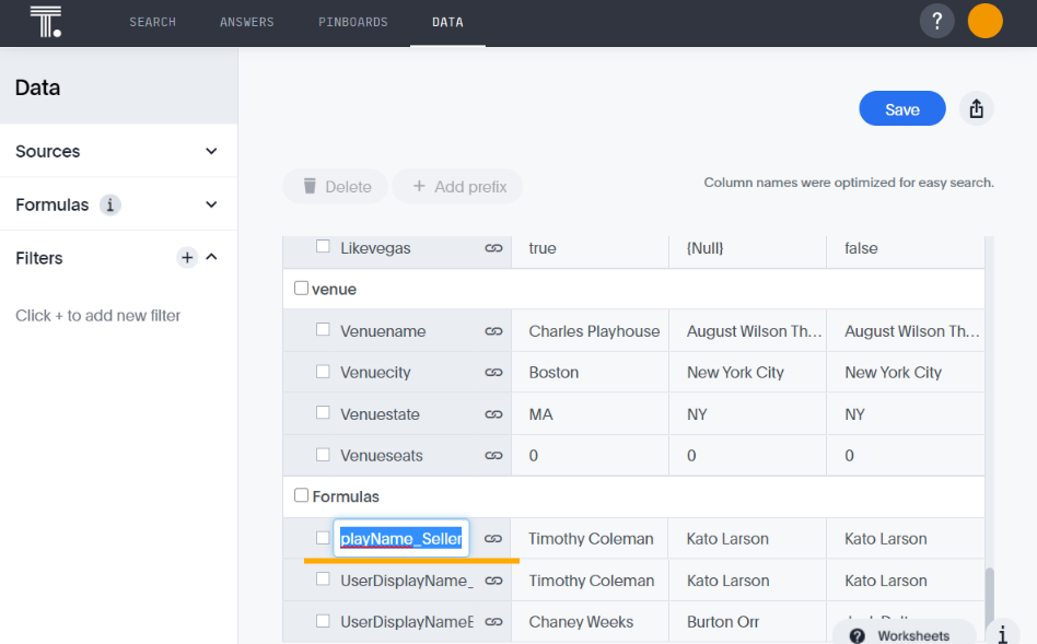ThoughtSpotのワークシートを使ってみる | DevelopersIO
