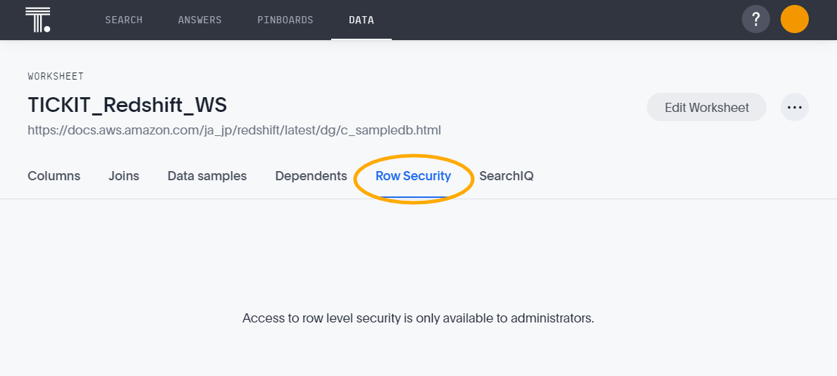 ThoughtSpotのワークシートを使ってみる | DevelopersIO