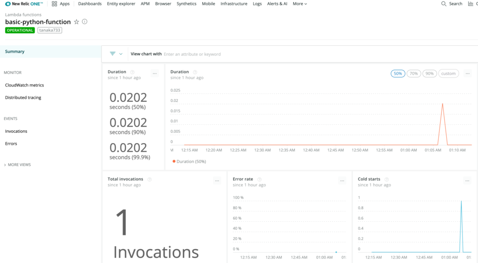 Lambda Extensionに対応した、New Relic サーバーレスモニタリングを試してみた | DevelopersIO