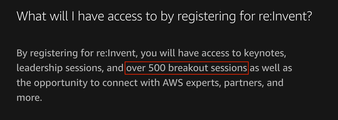 『AWS re:Invent 2020』参加登録開始!! スケジュール・各種イベント詳細も判明したのでザッとその内容を確認してみる #reinvent | DevelopersIO