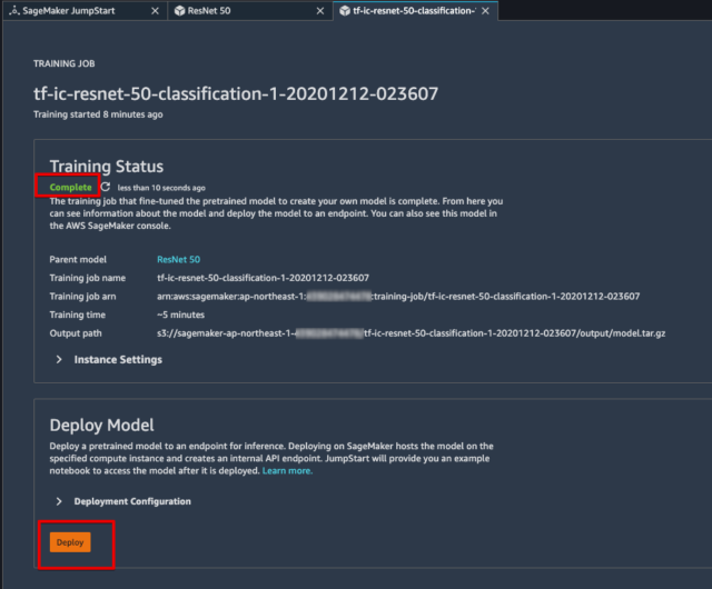 [Amazon SageMaker JumpStart] ResNet50でファインチューニングしてみました | DevelopersIO