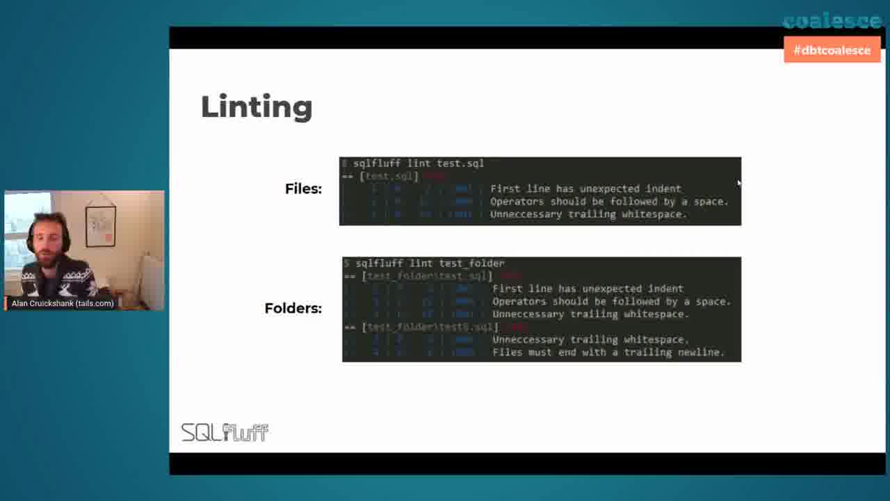 [レポート] SQL用リンター「SQLFluff」 #dbtcoalesce | DevelopersIO