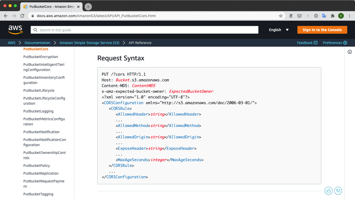 AWSマネジメントコンソールからのAmazon S3のCORS設定方法がJSON記法になっていました | DevelopersIO