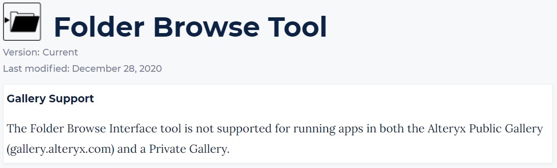 Alteryx Gallery How To Use Folder Browse Developersio