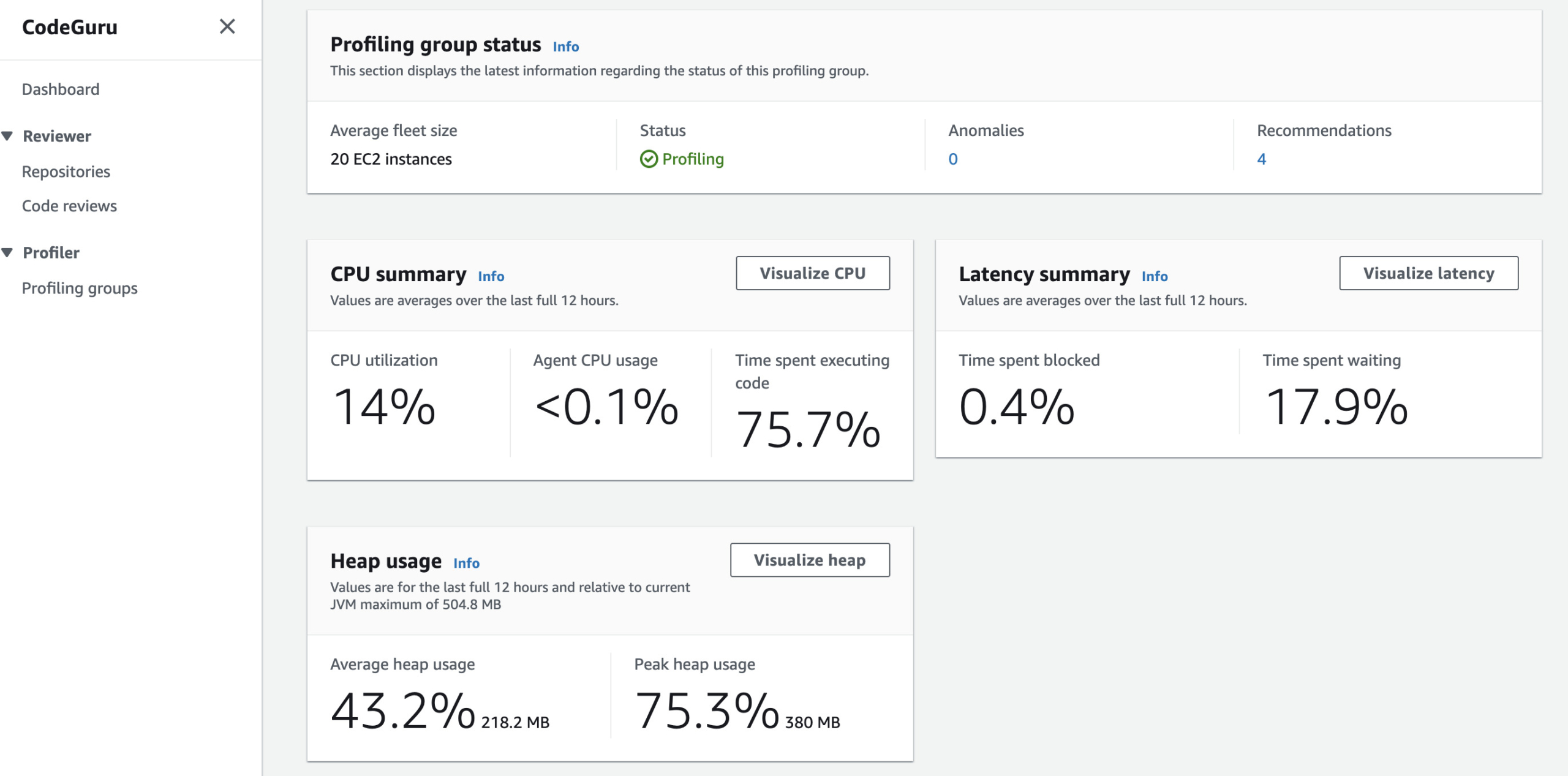 Amazon CodeGuru Profilerを使ってみる | DevelopersIO