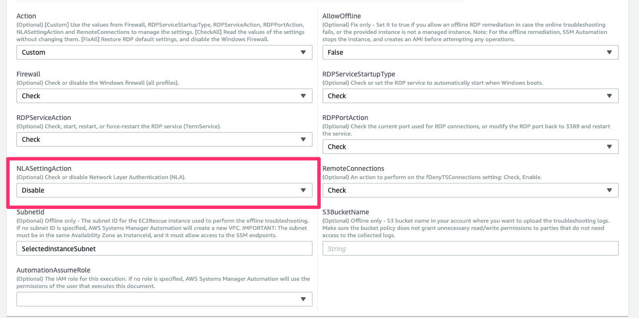 Windows EC2 インスタンスのネットワークレベル認証（NLA）を SSM オートメーションドキュメント AWSSupport-TroubleshootRDP で無効化してみた ...