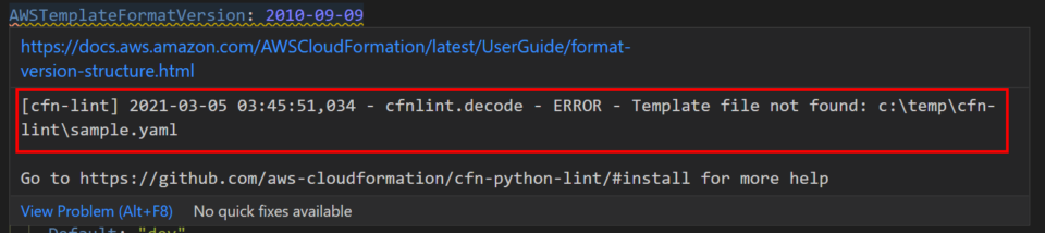WindowsでCloudFormationのLinter cfn-python-lint を気軽に扱う方法 | DevelopersIO