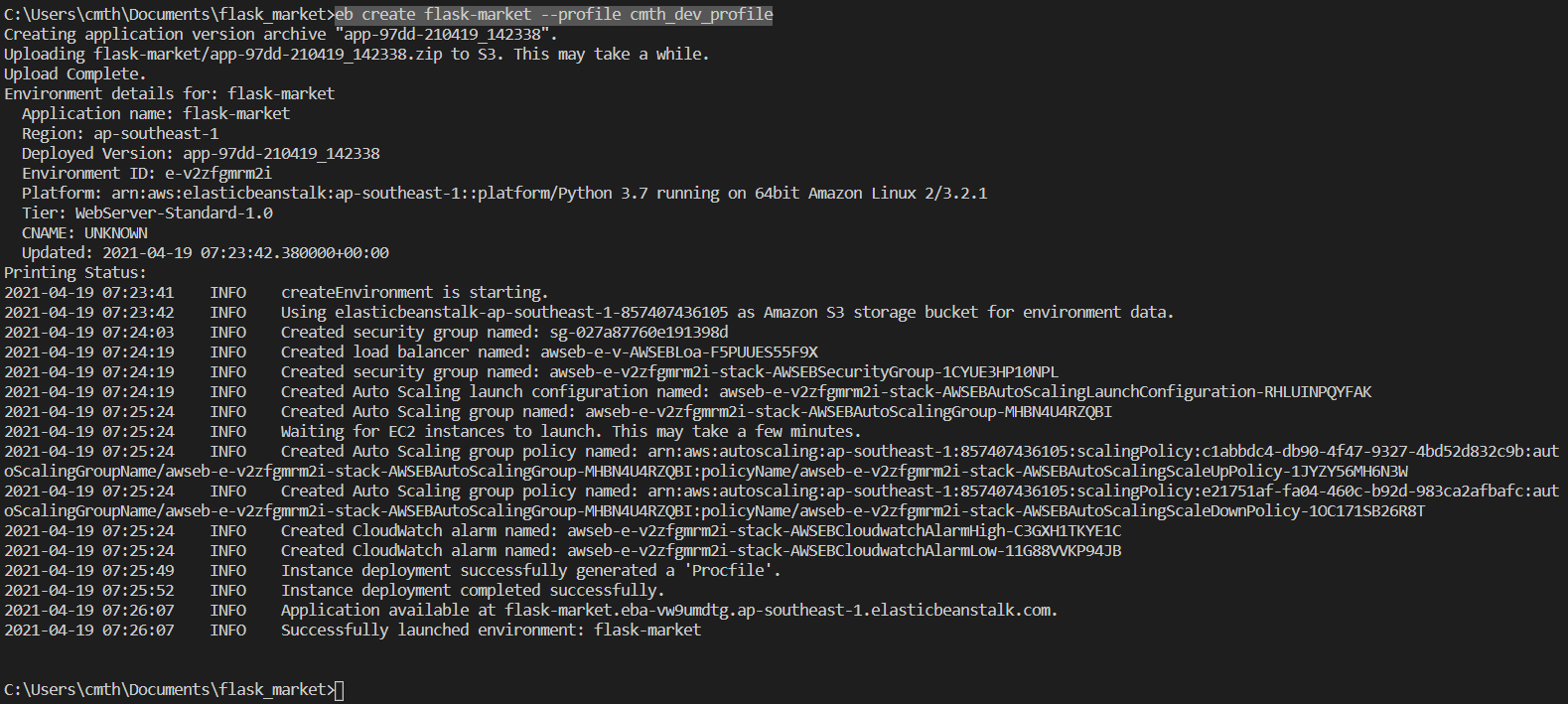 วิธีการ Deploy Flask Application ขึ้นบน Aws โดยใช้ Elastic Beanstalk Developersio