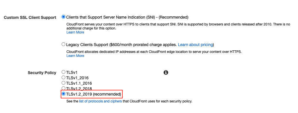 [小ネタ]CloudFrontのSSLポリシー設定変更で状態を確認してみた | DevelopersIO