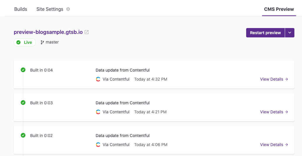 せっかちだからJamstackな静的サイトを約10秒で更新するよ（Gatsby Cloud & Contentful） | DevelopersIO