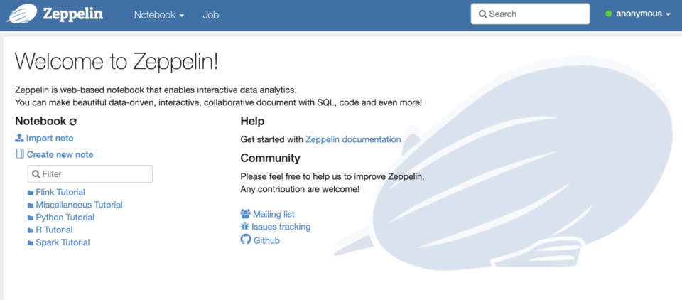 Apache ZeppelinコンテナとPythonでデータを可視化してみた | DevelopersIO