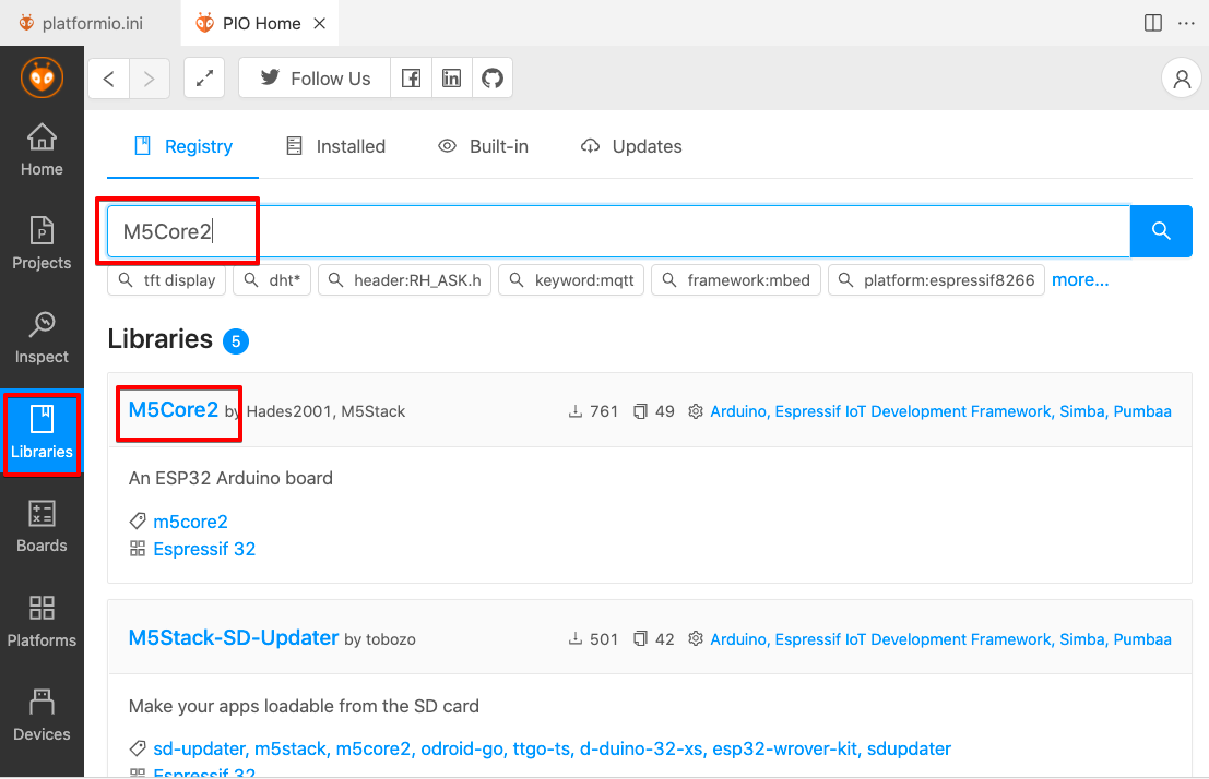 [M5Stack Core2 for AWS] PlatformIO を使用して、ArduinoでHello Worldしてみました | DevelopersIO