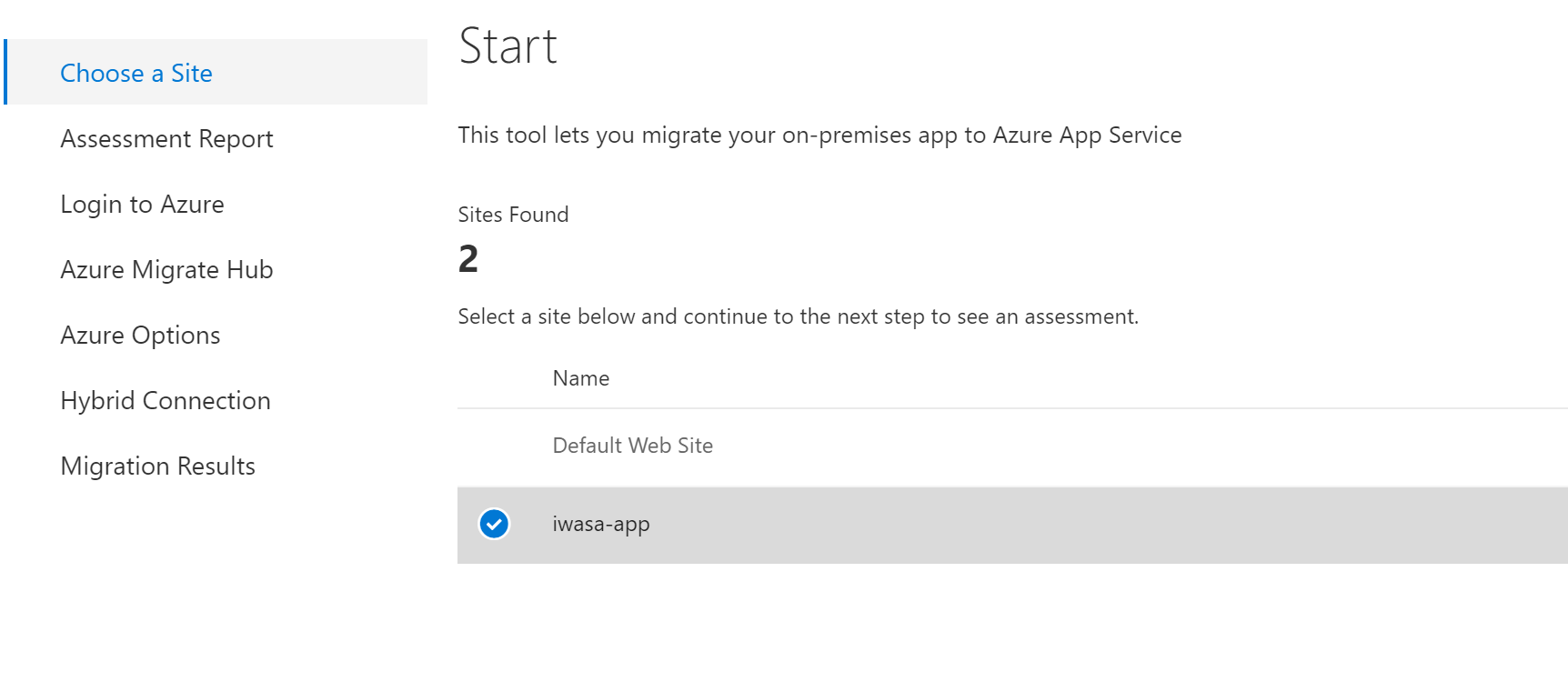 App Service Migration Assistant を使って、オンプレミスのASP. NET Web Formsアプリケーションを ...
