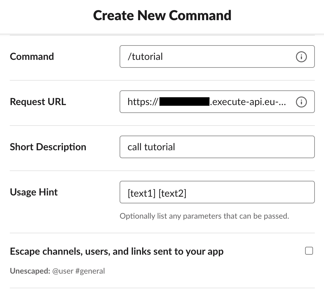 【チュートリアル】 Lambda と API Gateway で Slack コマンドを作成してみる | DevelopersIO