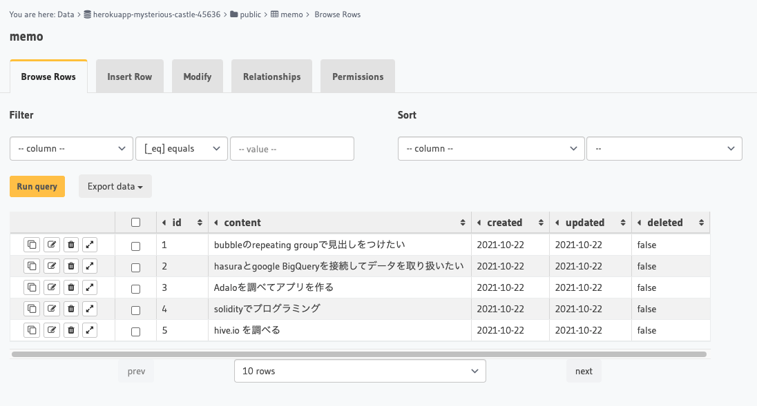 bubbleのアプリにHasura Cloudを接続してGraphQLでデータ取得してみる | DevelopersIO