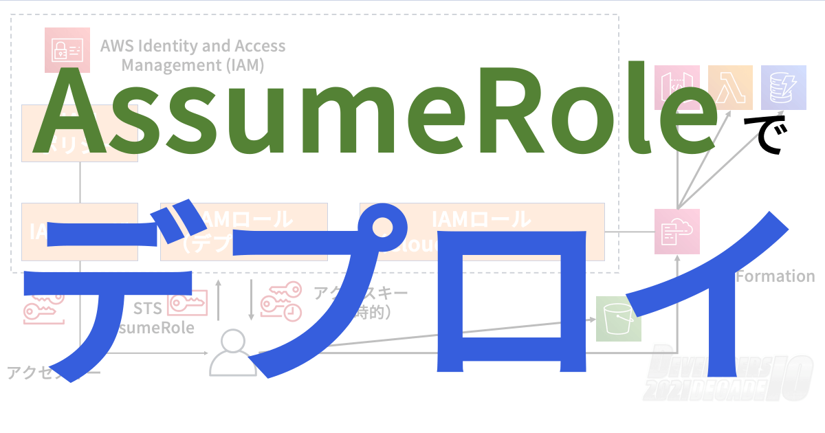 AssumeRole（スイッチロール）を理解して、AWSへのデプロイを少しでも安全に実施しよう #devio2021 | DevelopersIO