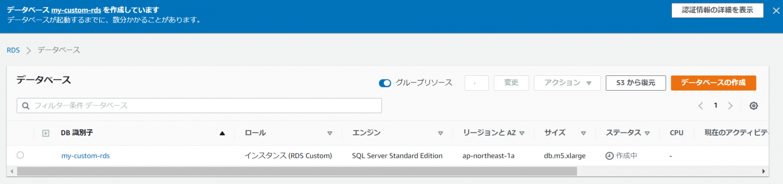 Amazon RDS Custom for SQL Serverを試してみた #reinvent | DevelopersIO