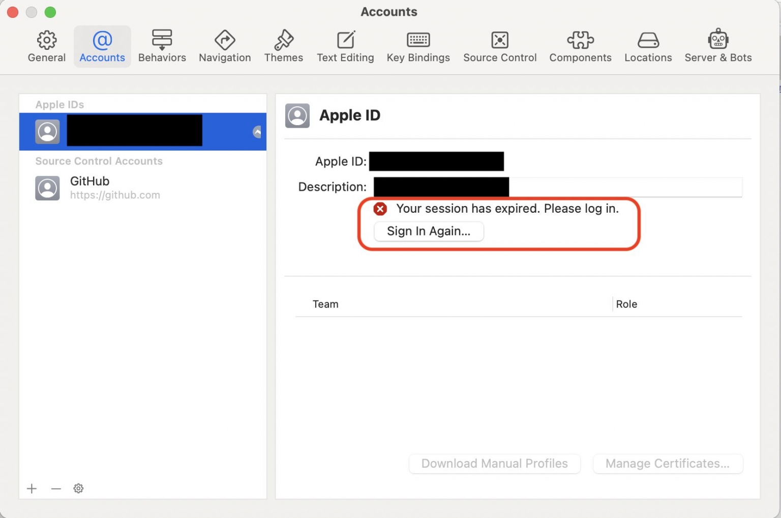 The login details for account ‘mail address’ were rejectedで実機ビルド出来ない時の ...