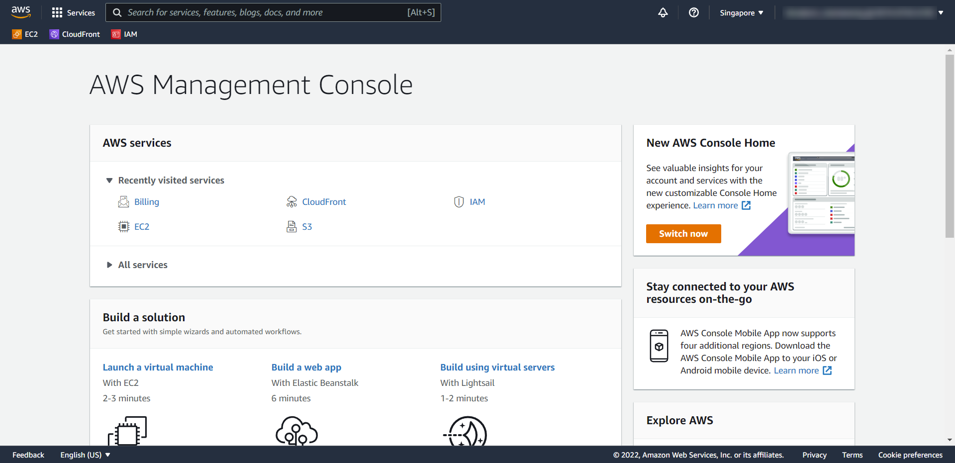 New AWS Management Console Home – การปรับแต่งหน้าแรกคอนโซล AWS รูปแบบ ...