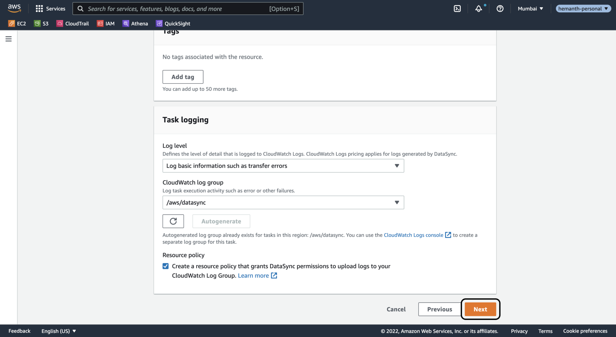 Copy files between buckets in S3 using AWS DataSync | DevelopersIO