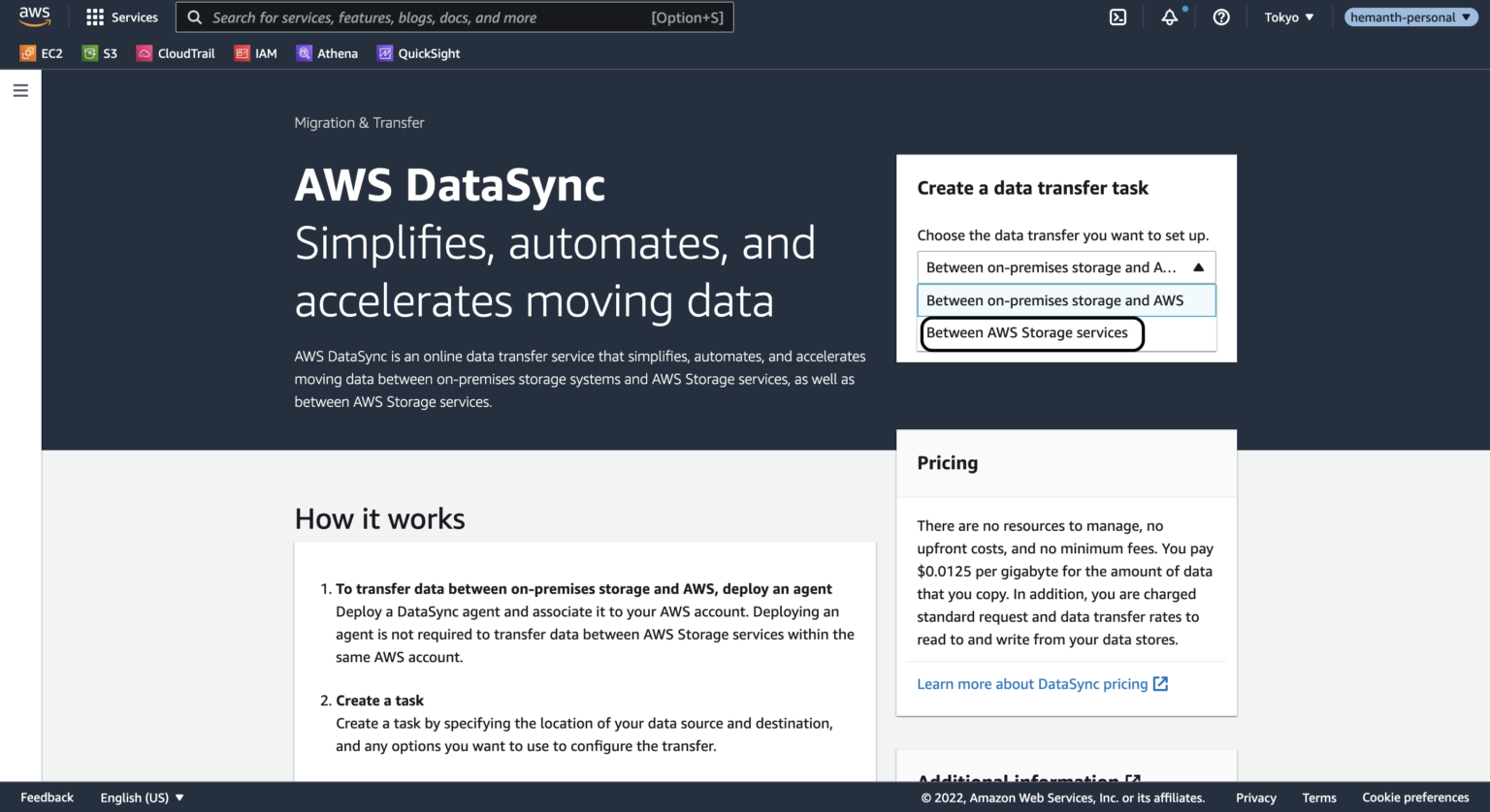 Copy files between buckets in S3 using AWS DataSync | DevelopersIO