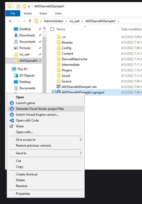 AWS GameKit plugin for Unreal Engineを使ってみた | DevelopersIO