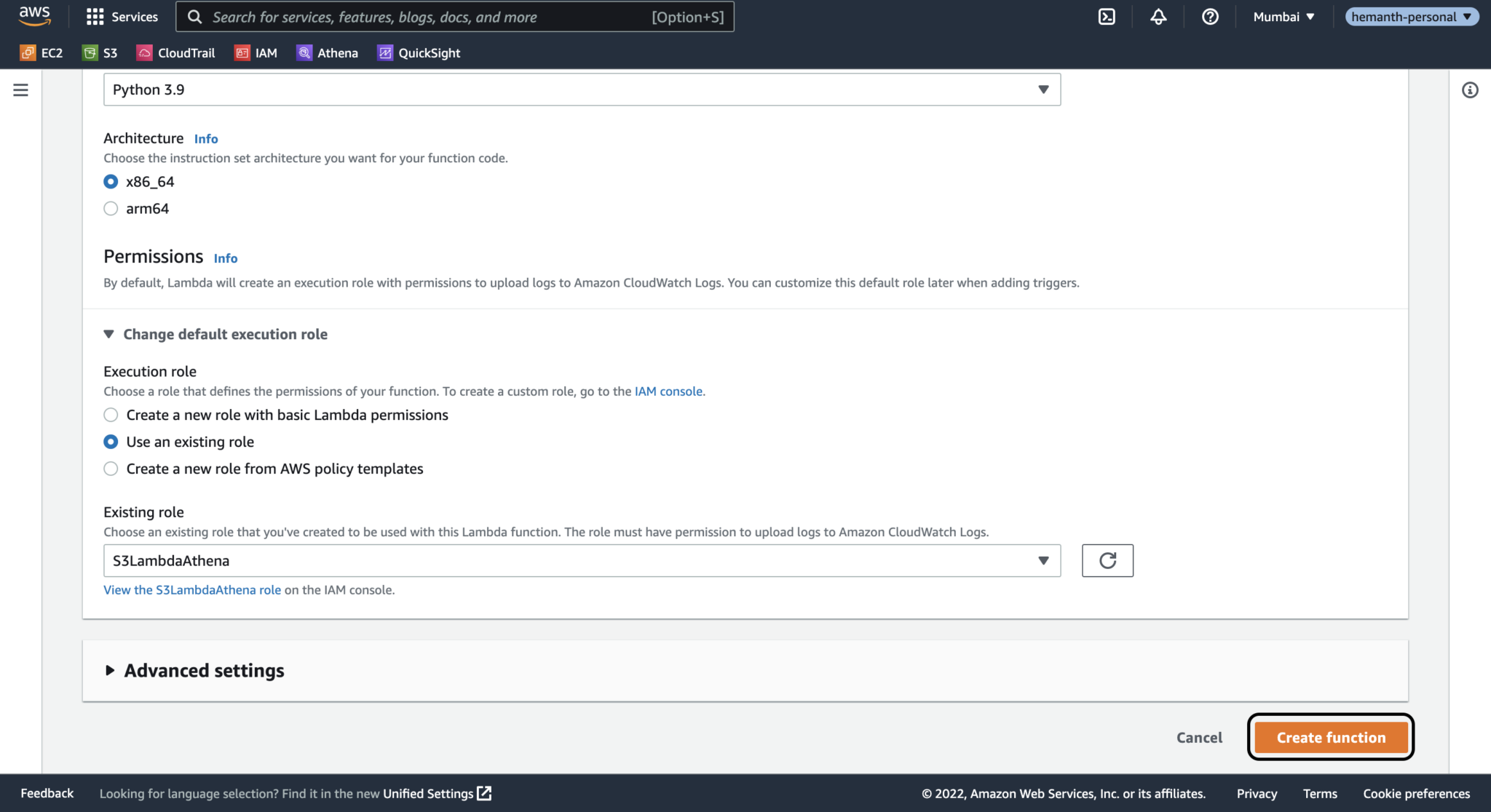 Querying Aws Athena Using A Lambda Function Developersio 8414