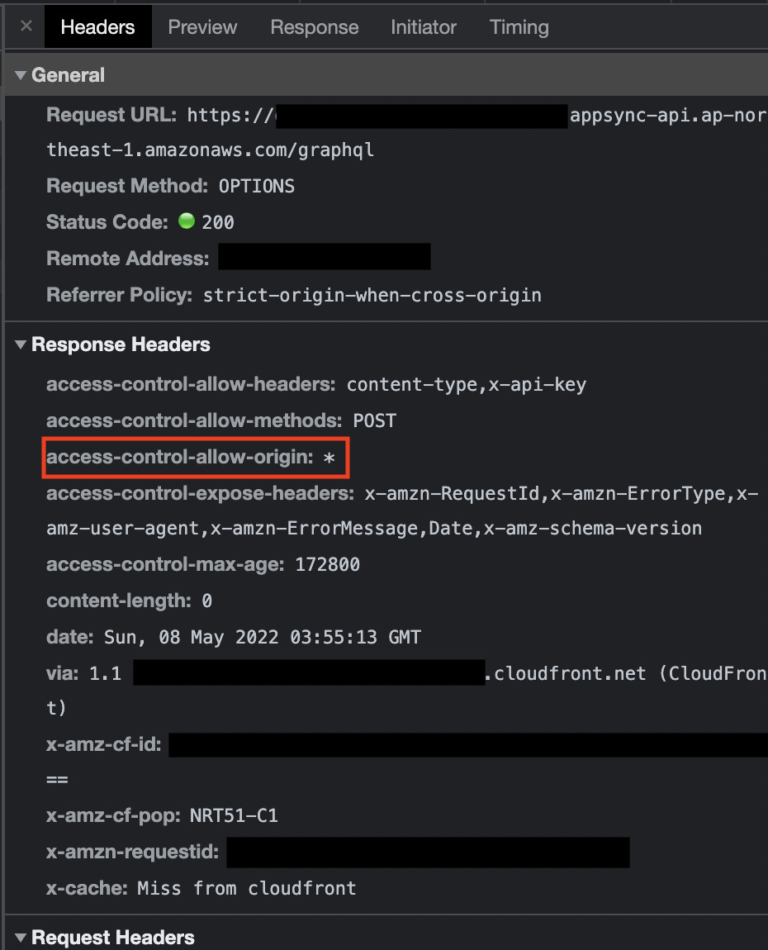 [CDK] AppSyncにCORSレスポンスヘッダーを設定する方法を考える | DevelopersIO