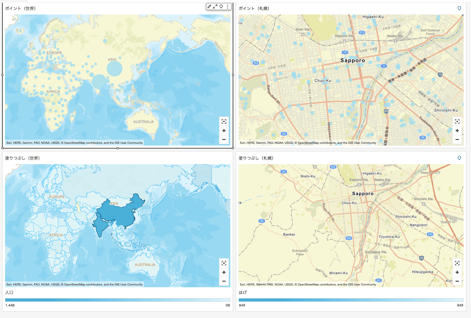 QuickSight のポイントマップと塗り分けマップでベース地図を変更出来るようになってました | DevelopersIO