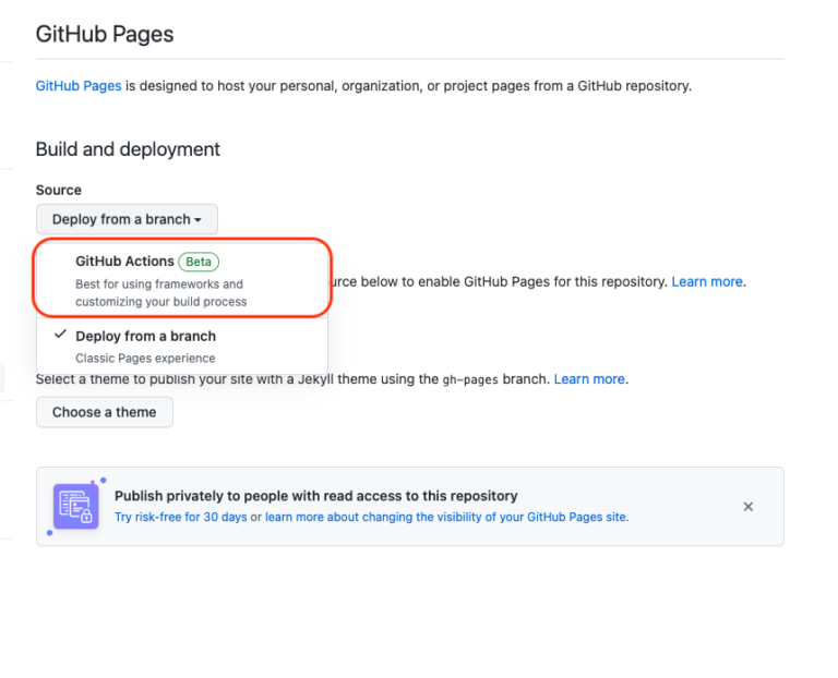 GitHub Pages のデプロイに Custom GitHub Actions Workflows を使用することで、ビルドの成果物の commit が不要になりました ...