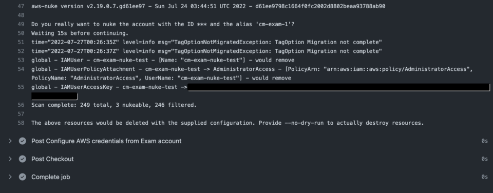 aws-nukeとGithubActionsを使ったら試験用AWSアカウントのクリーンアップが楽になった話 | DevelopersIO