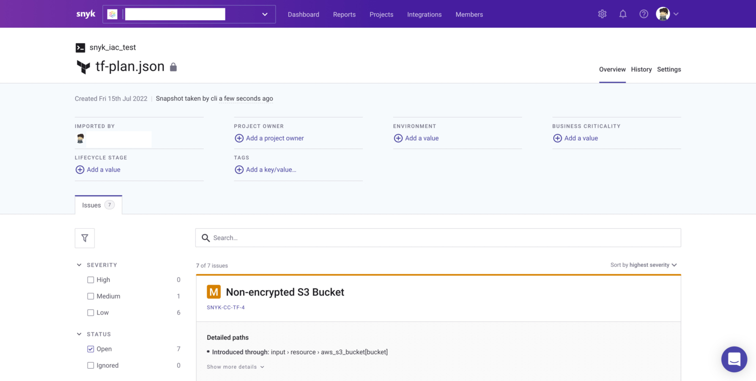 Snyk IaCの結果をWeb UIに直接出力する | DevelopersIO