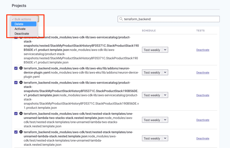 [小ネタ] Snyk Projectを一括削除する方法 | DevelopersIO
