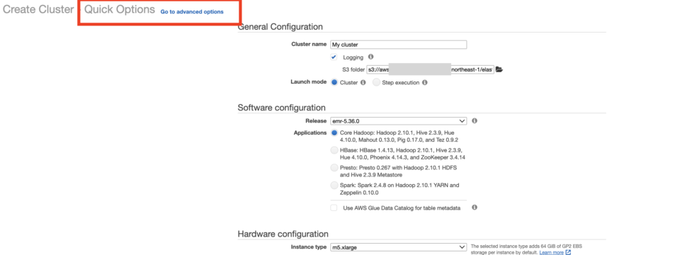 I tried Creating Amazon EMR Cluster | DevelopersIO