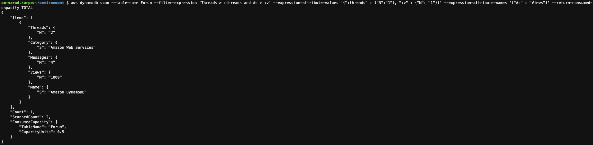 Dynamodb With Aws Cli Scan Get Item And Query Developersio 1024
