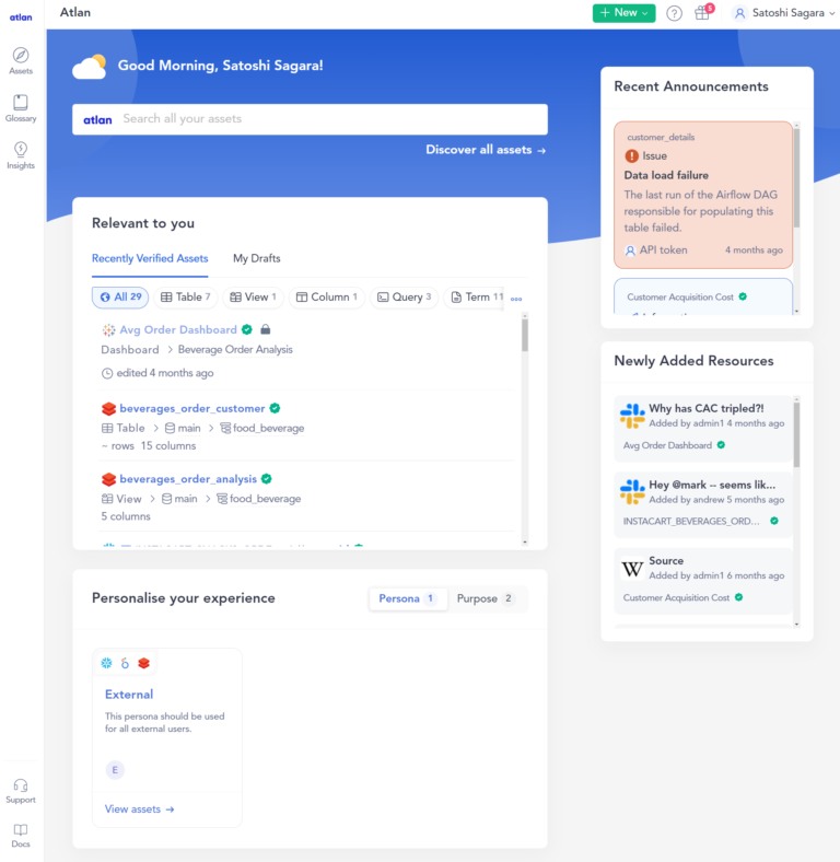 Third-Gen Data Catalogの筆頭！？Modern Data Stackの各サービスとの連携が豊富なデータカタログ「Atlan」を試してみた | DevelopersIO
